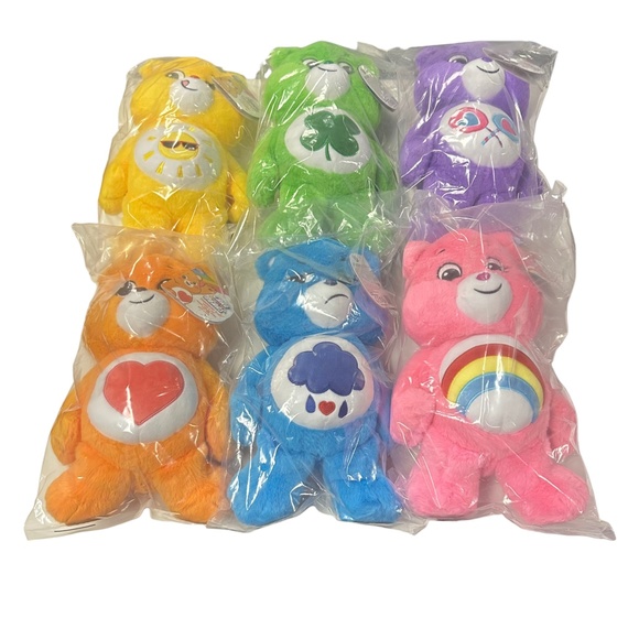 Basic Fun | Toys | Care Bears 4 Medium Plush Soft Huggable Material Set Of 6 | Poshmark
